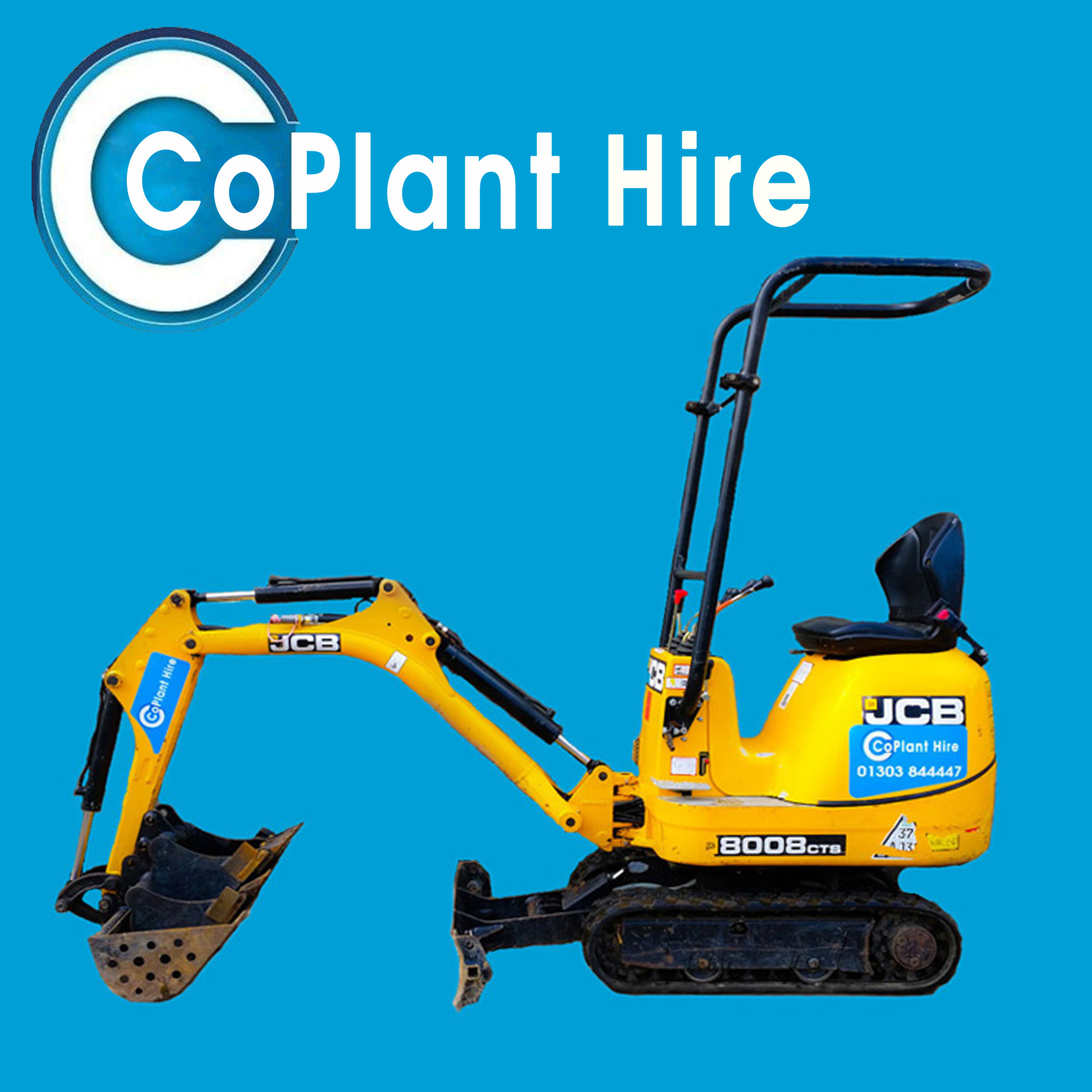 JCB 8008 micro mini digger for hire in kent – Coplant.co.uk